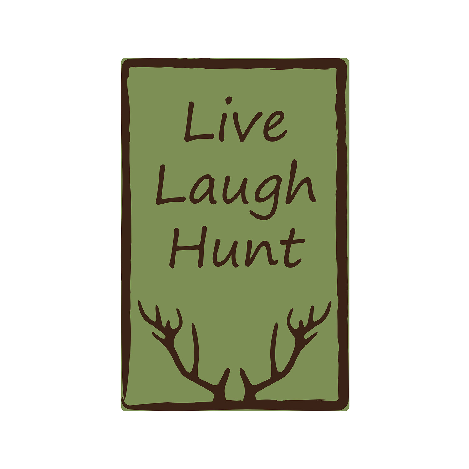 LIVE LAUGH HUNT Aluminum Sign hunting hunter sport relax | Indoor ...