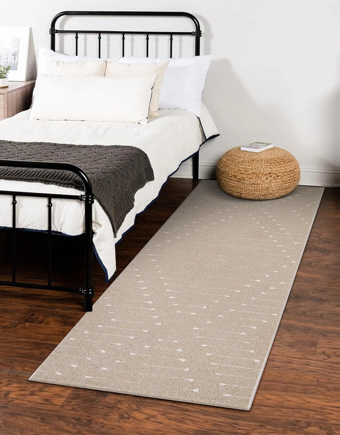 Lahome Boho Bathroom Runner Rug 2'x 6' Washable Rug Small Moroccan ...