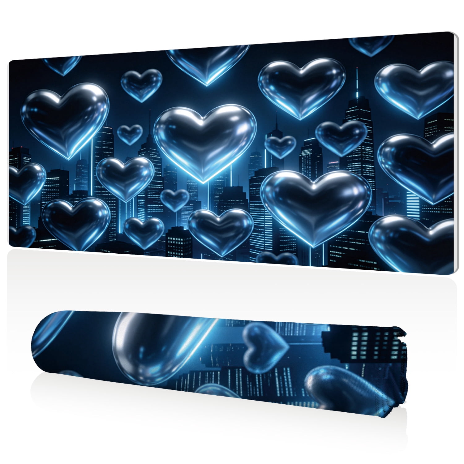 LIVEKEY XXL Mouse Pad 80x40cm Non Slip Stitched Edges Durable Easy ...