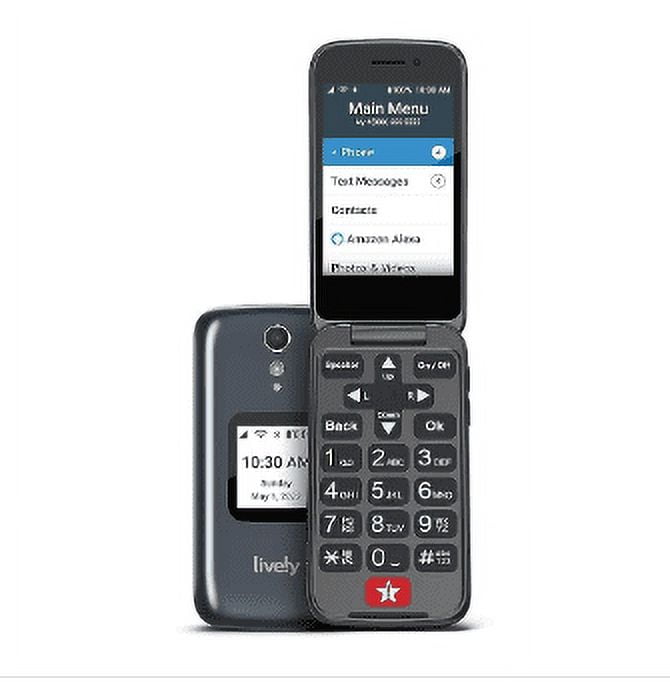 LIVELY Jitterbug Flip2 for Seniors, Flip Cell Phone, Compatible with Lively Phone Plan - Walmart ...