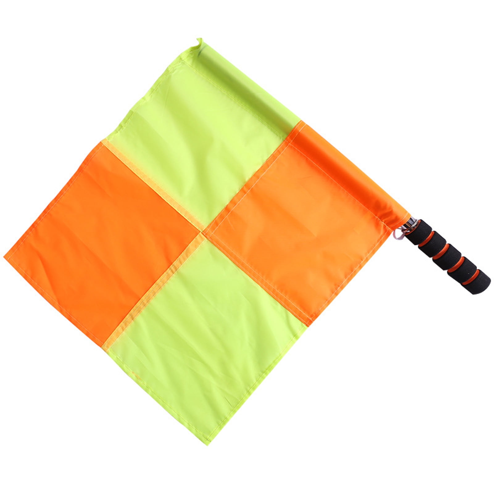 LIVEST 1 Pair Referee Flag Exquisite Easy to Use Stainless Steel Tube Soccer Judge Linesman Flag ...