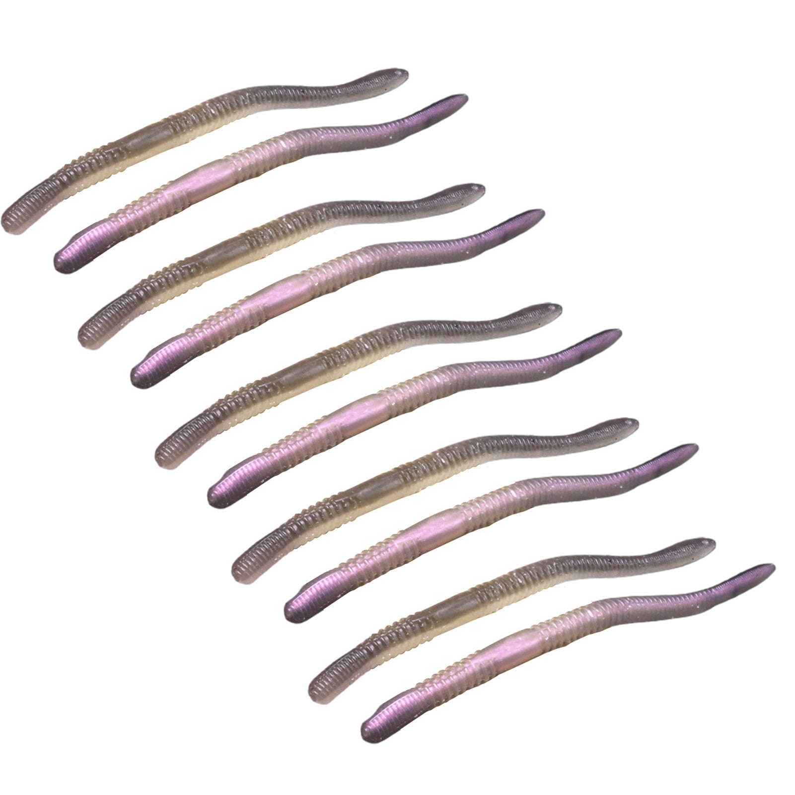 LIVEST 10Pcs 11.5cm/4.2g Soft Lure Spiral Pattern Simulation Tempting ...