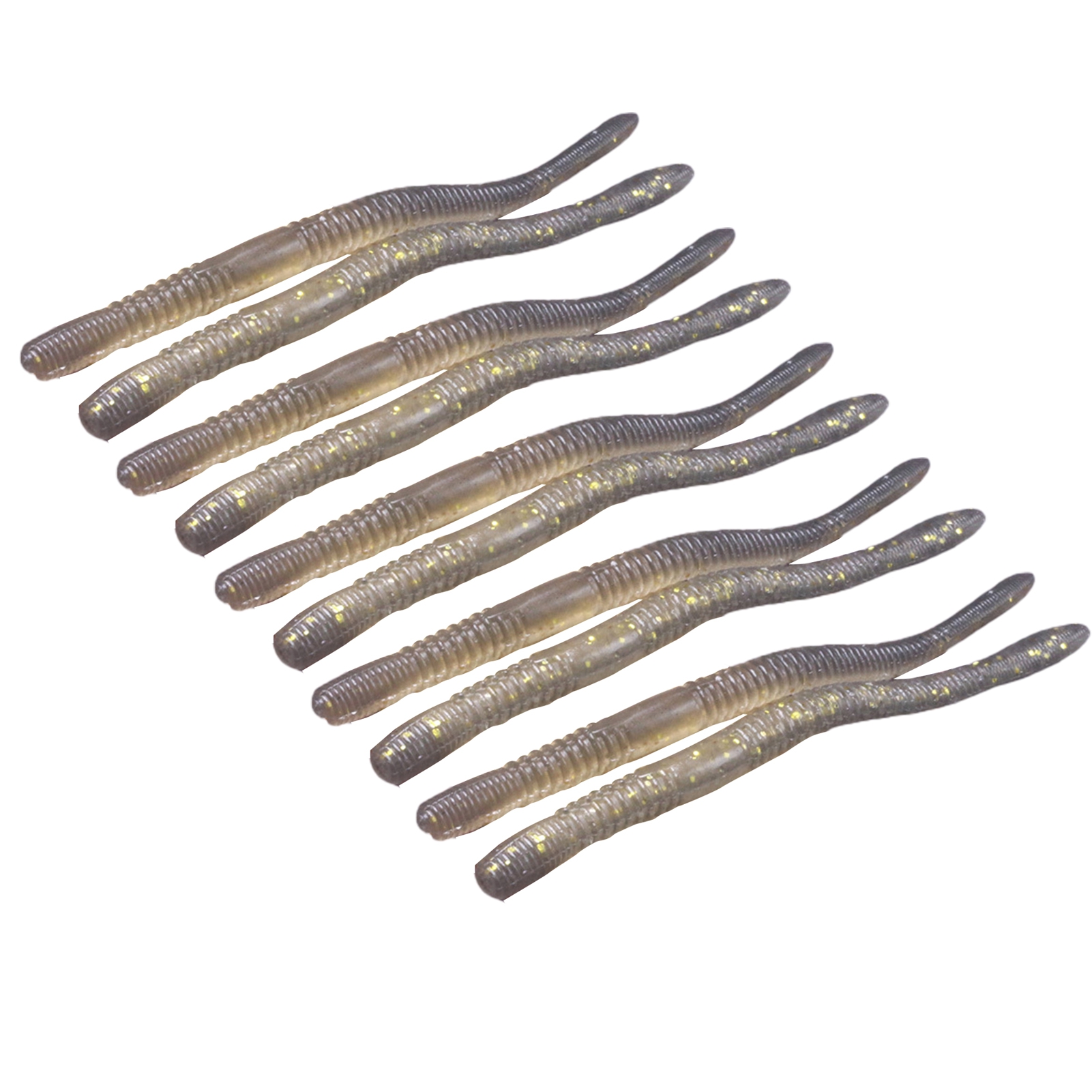 LIVEST 10Pcs 11.5cm/4.2g Soft Lure Spiral Pattern Simulation Tempting ...