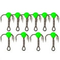 LIVEST 10Pcs/Box Mini Ice Fishing Hook Rust-resistant High Carbon Steel ...