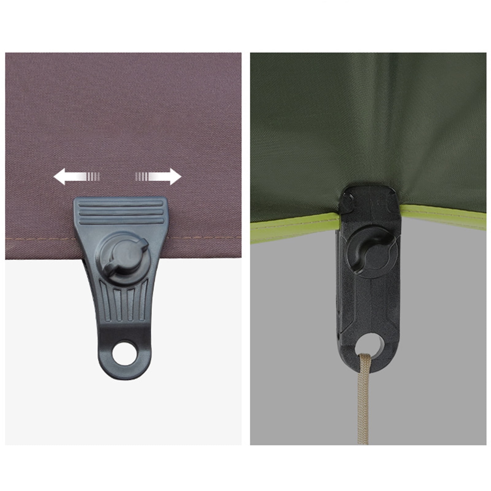 LIVEST 10Pcs Heavy Duty Tarp Clips Securely Fasten Camping Awnings ...