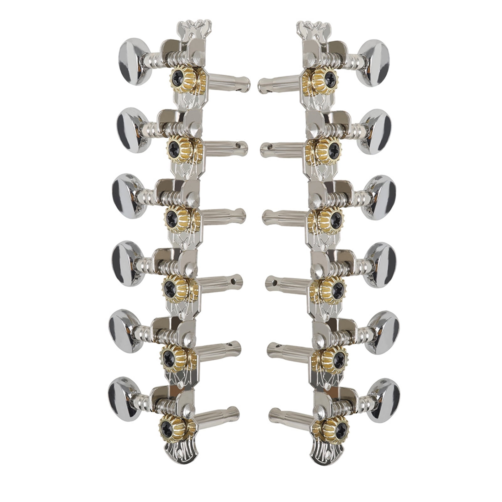 LIVEST 1Set 6-link 12-string Round Head Column Pegs Tuning Keys Tuner ...