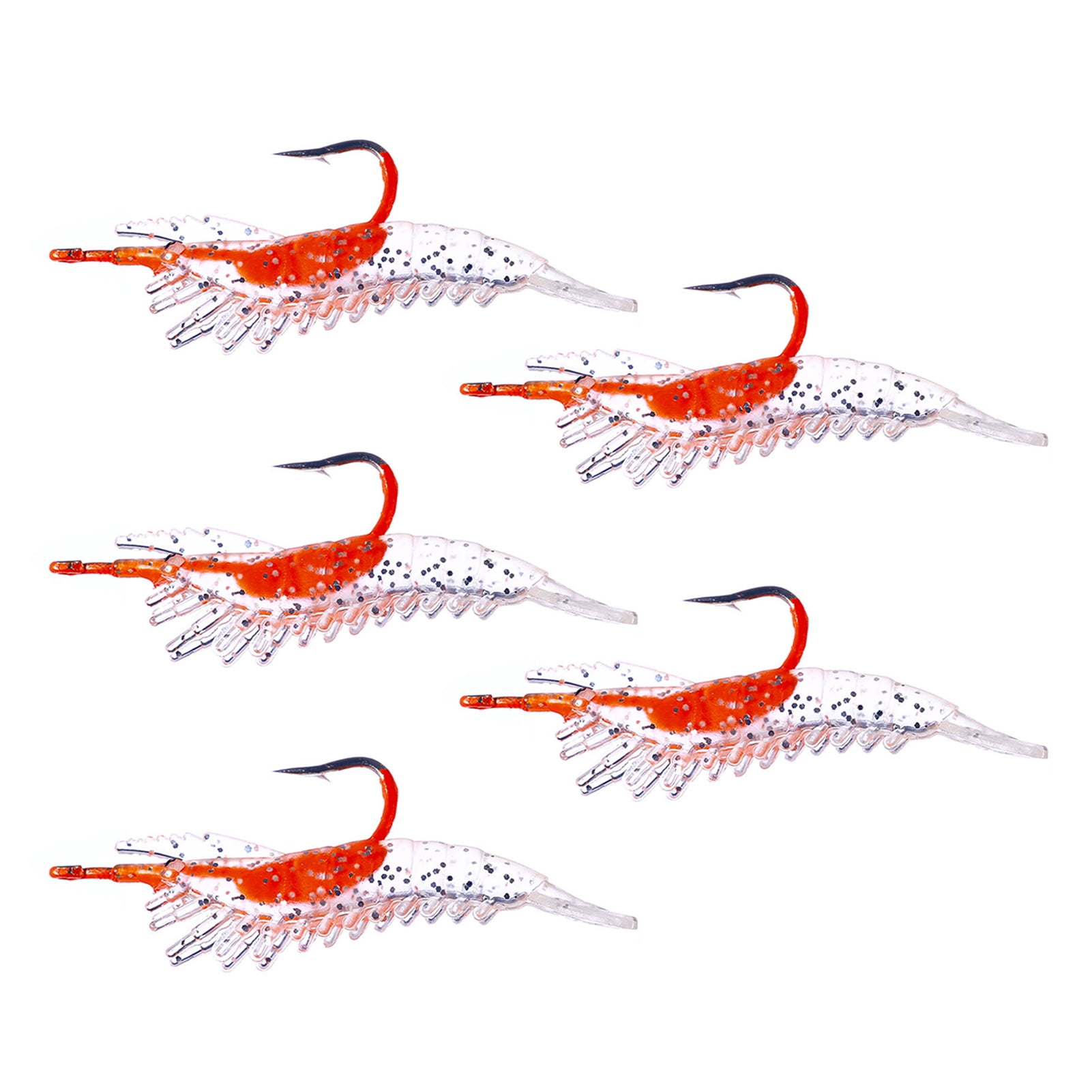 LIVEST 5Pcs/Pack 6cm3g Soft Lures Realistic Eye Simulation Angling PVC ...