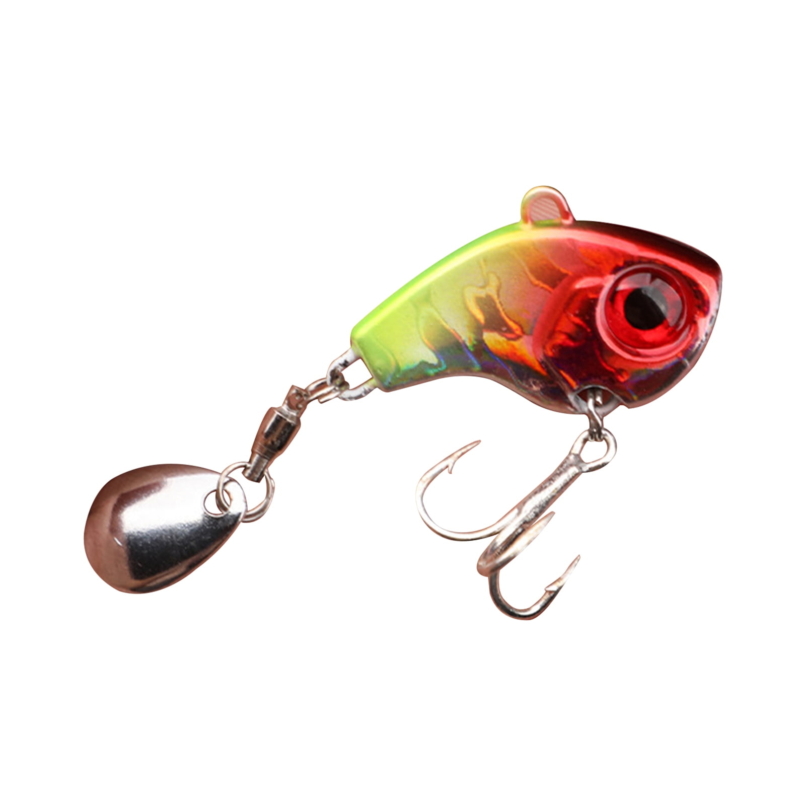 LIVEST Bait Treble Hook 3D Simulation Fisheye Reflective Angling Metal ...