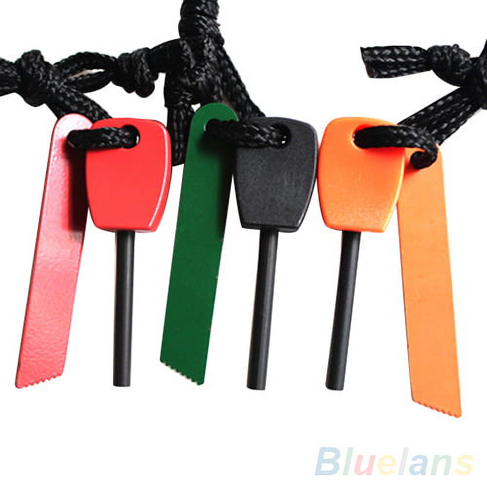 LIVEST Camping Outdoor Living Survival Magnesium Flint Rod Fire Starter ...