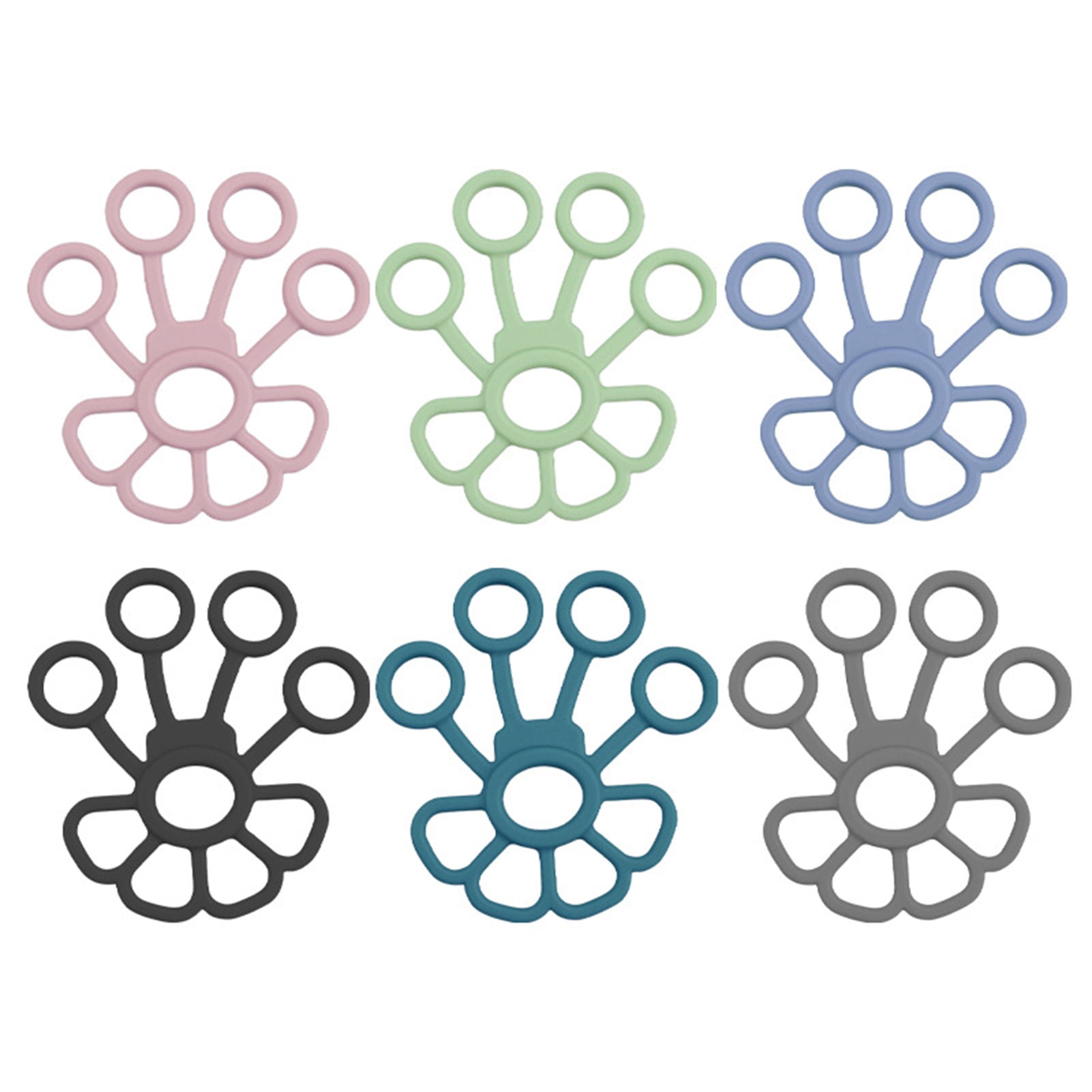 LIVEST Finger Puller Silicone Five Finger Exerciser Hand Grip ...