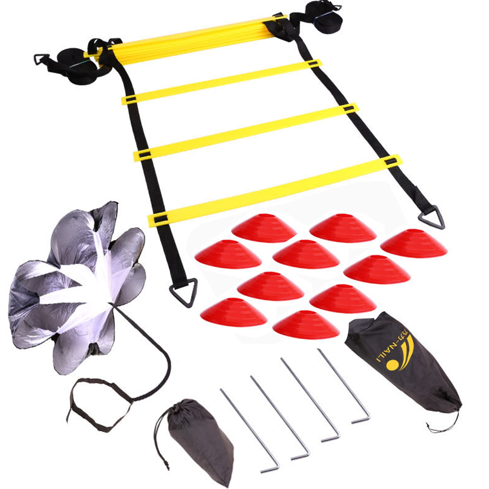 LIVEST Speed Footaball Agility Ladder Training Equipment Set with ...