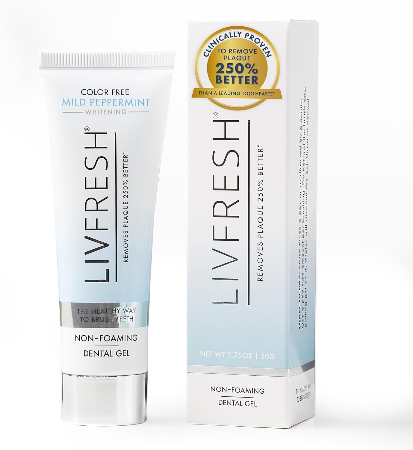 LIVFRESH Dental Gel by Livionex - Clinically Proven to Remove Plaque ...