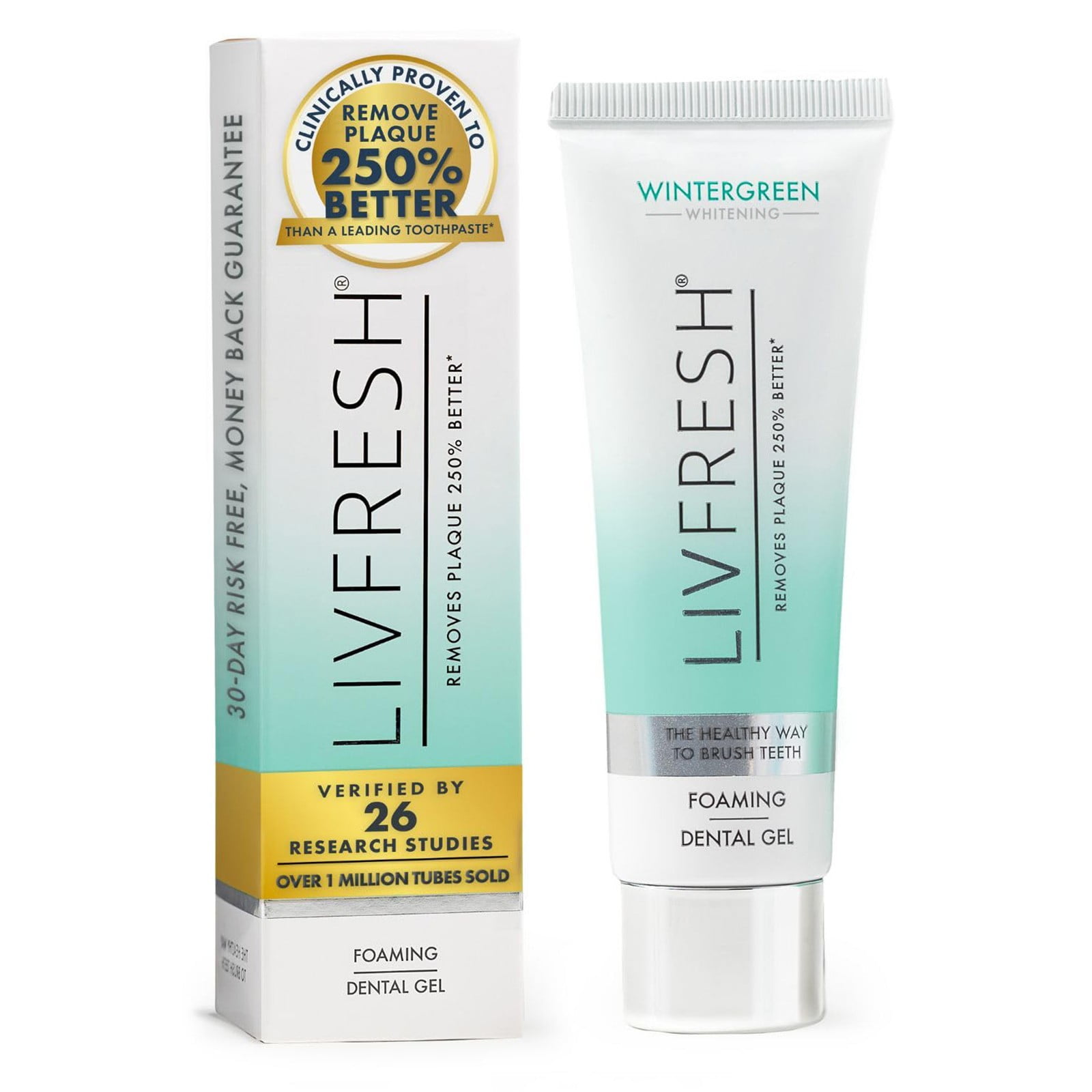 LIVFRESH Toothpaste Gel, Dental Toothpaste Gel by Livionex, Clinically Proven to Remove Plaque ...
