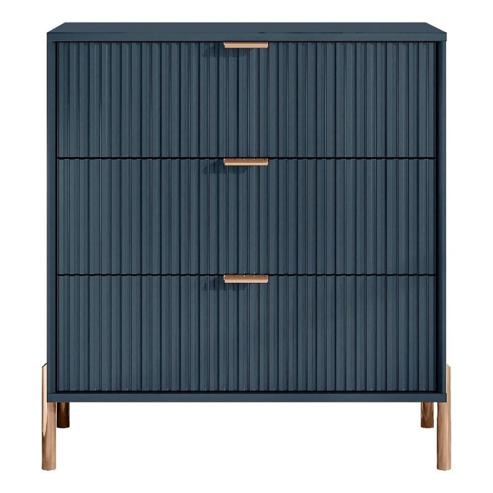 LIVILAND Modern 3-Drawer Nightstand Bedside Table End Table Furniture ...