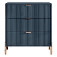 LIVILAND Modern 3-Drawer Nightstand Bedside Table End Table Furniture ...