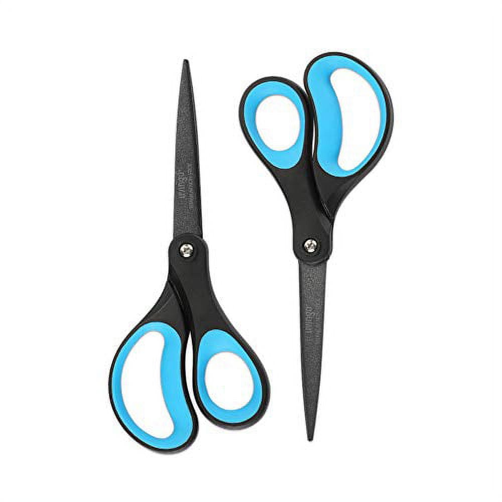 LIVINGO 2 Pack 8" Titanium Non-Stick Scissors, Professional Stainless ...