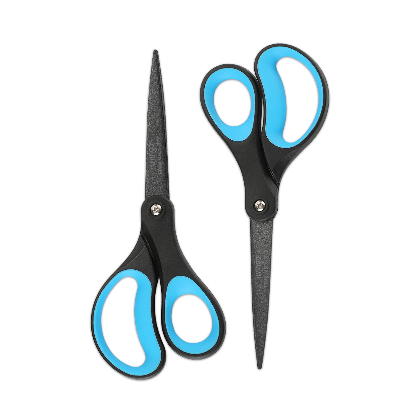 LIVINGO 8" Titanium Non-Stick Scissors, All Purpose for Office, 2 Pack ...