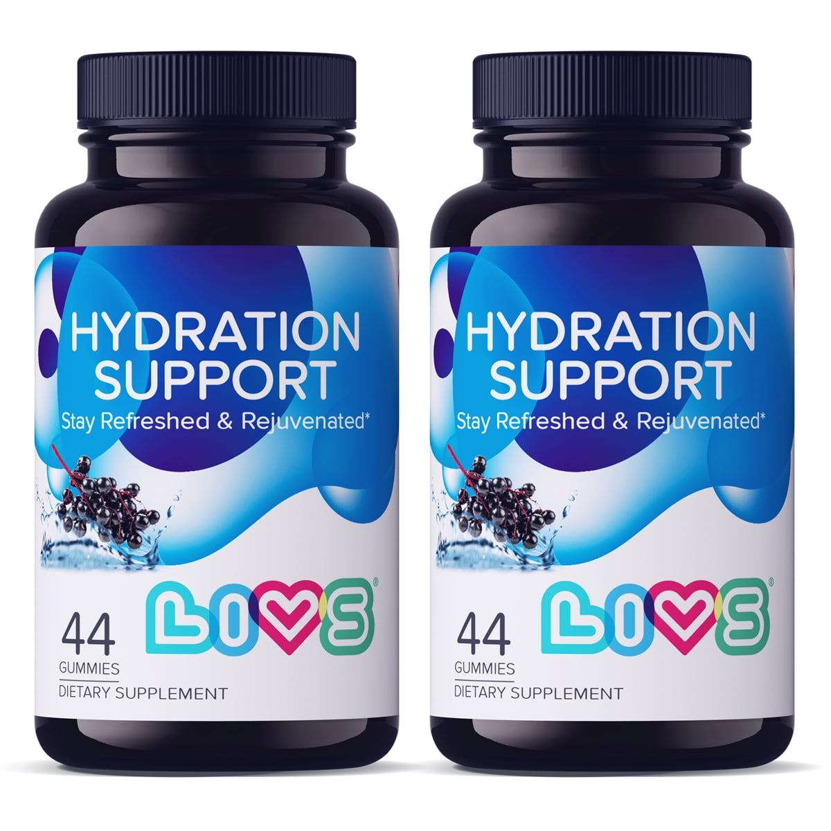 LIVS Electrolytes Gummies | Pack of 2 | Elderberry Flavor, Vegan ...