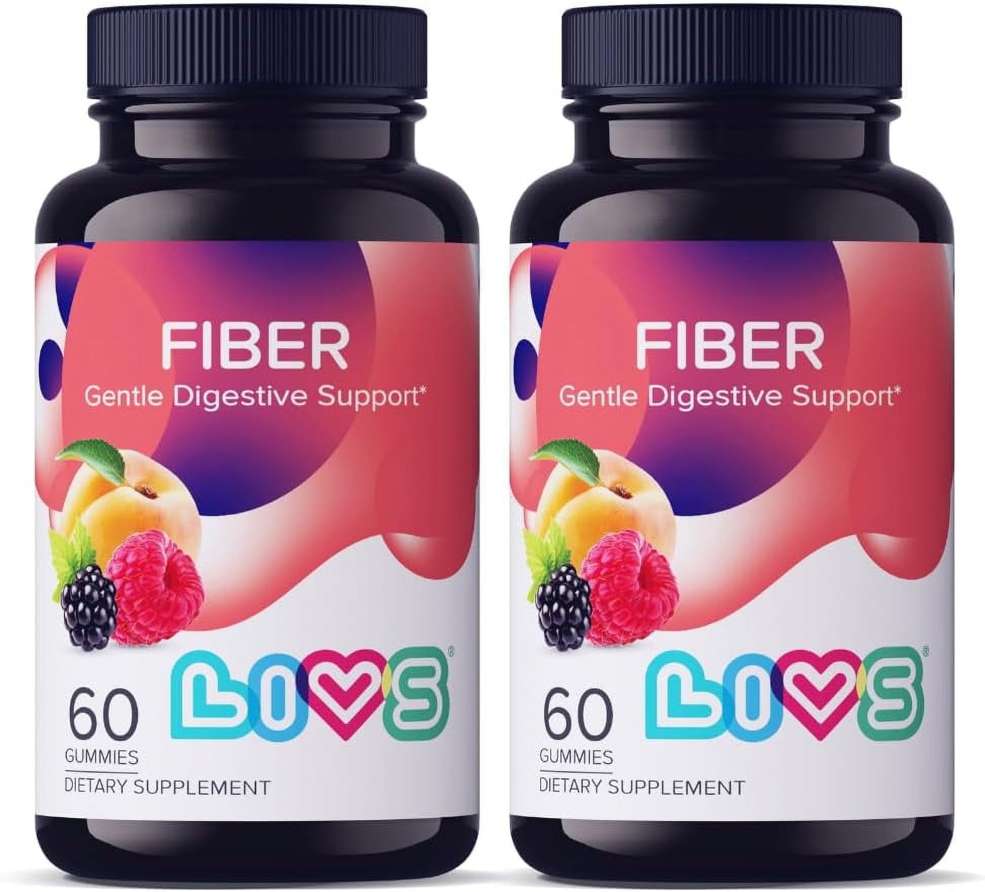 LIVS Prebiotic Fiber Gummies |Pack of 2| Digestive Health Supplement ...