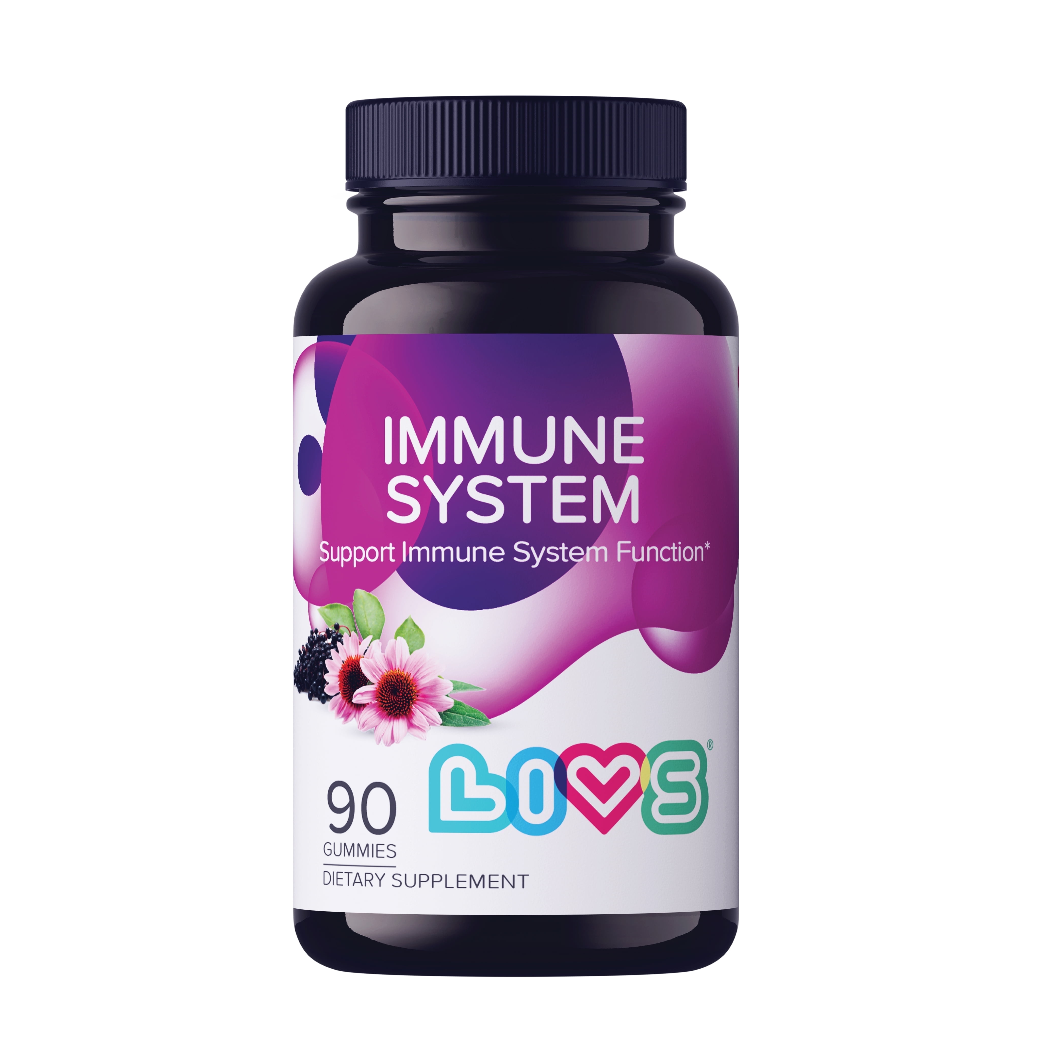 LIVS Immune System Gummy. Wellness Supplement for Kids & Adults, 90 ...