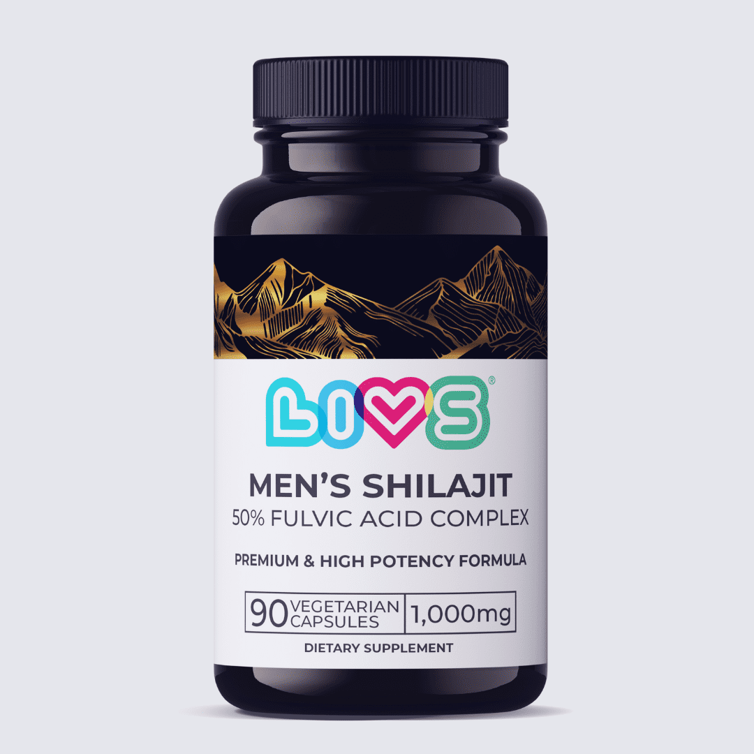 LIVS Shilajit Capsules: Men’s Fulvic Acid Complex. 1,000mg Shilajit ...