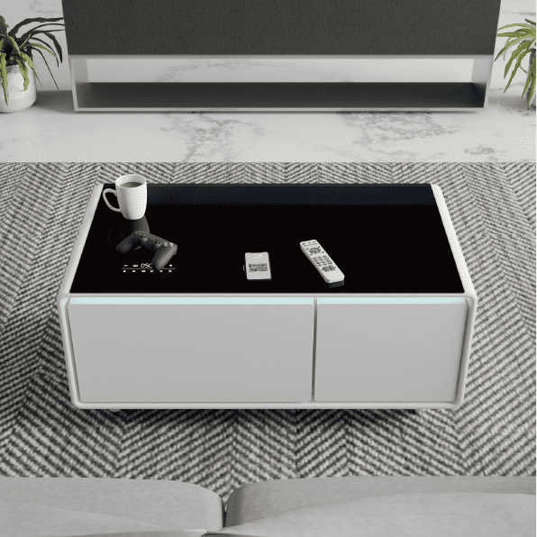 LIVTAB Smart Coffee Table, 23" D x 41.5" W x 18.1" H, Living Room Table ...
