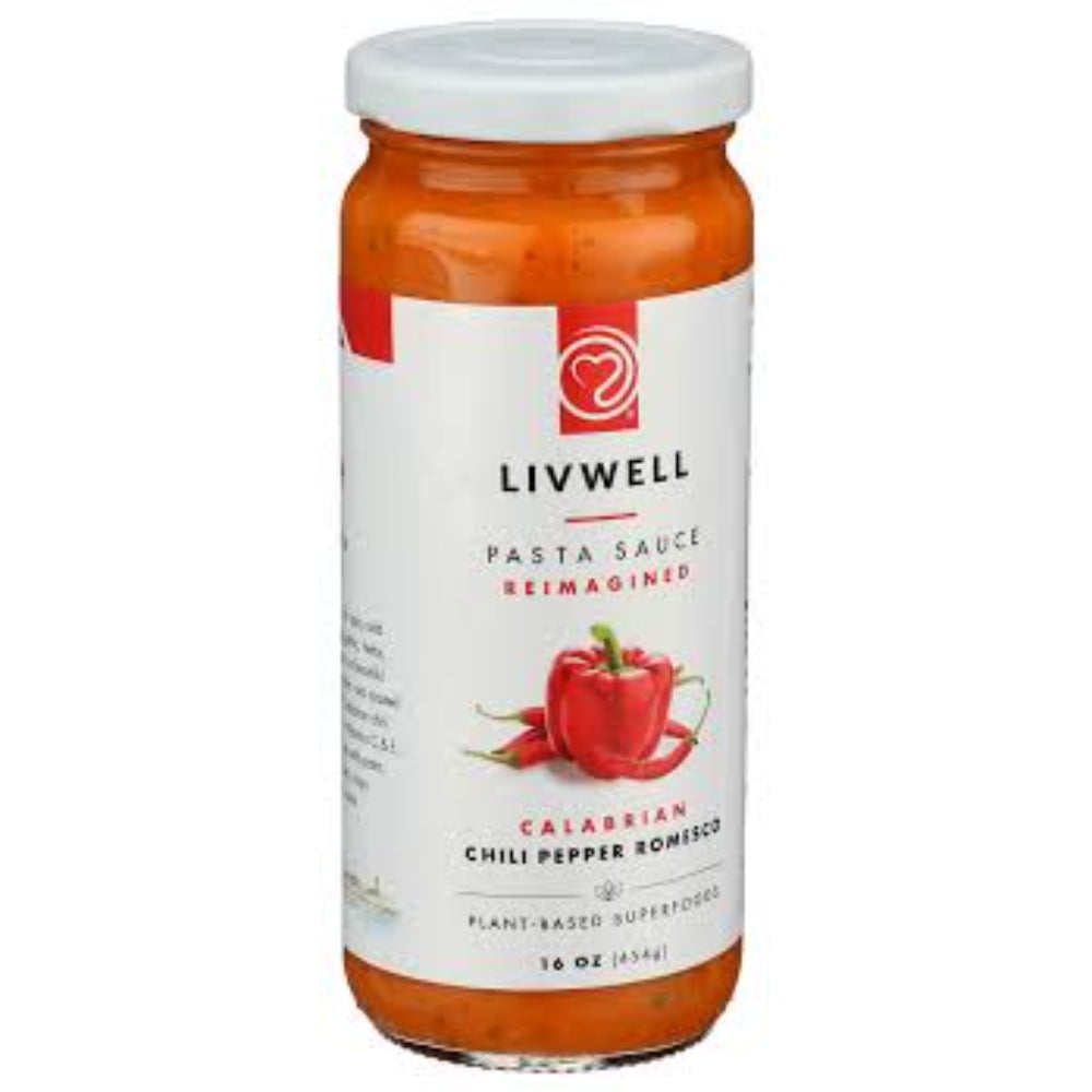 LIVWELL FOODS - Sauce Calabrian Chili Pepper Romesco 16OZ ( Pack of 6) - Walmart.com