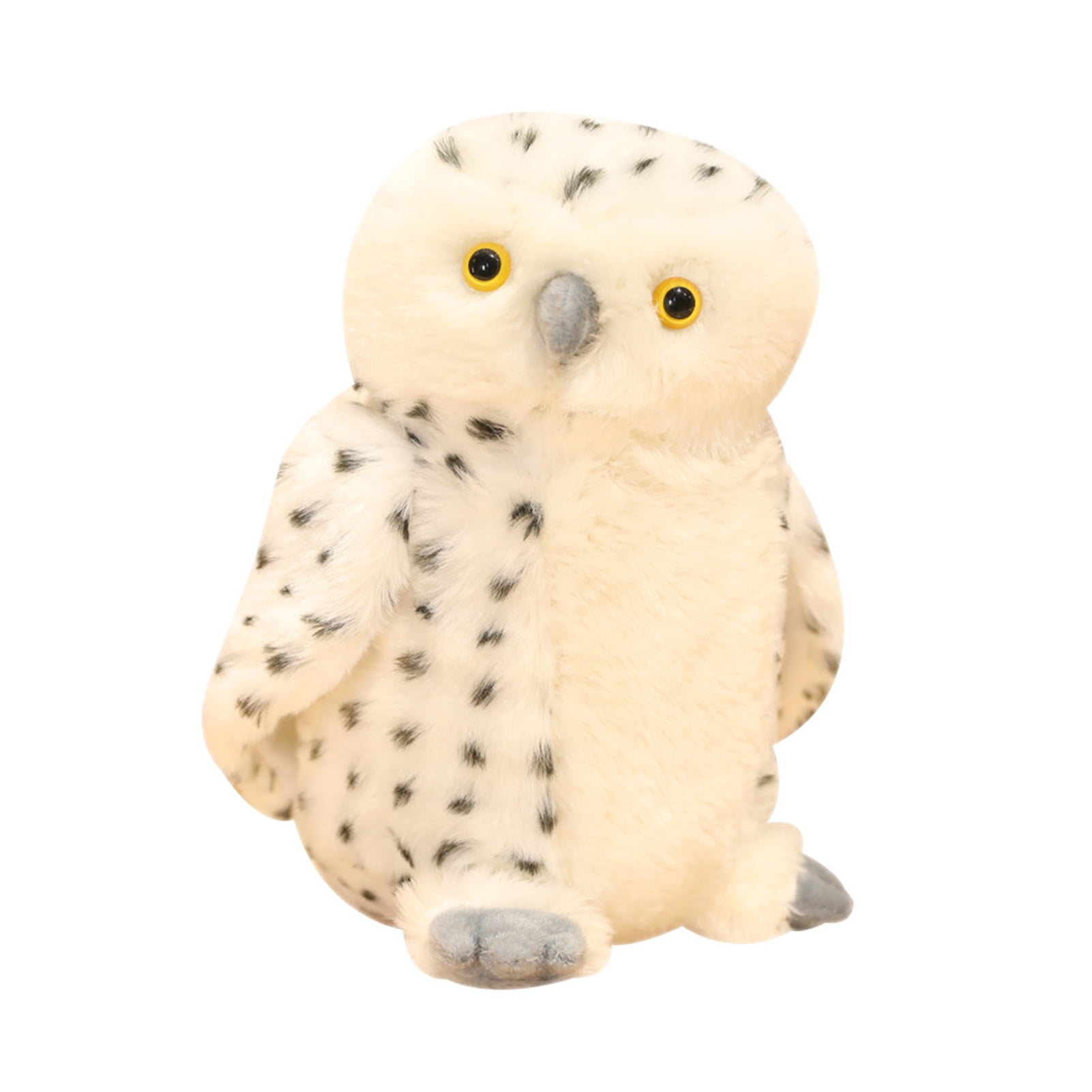 LIWEN 20/30/50cm Owl Plush Toy Simulation Soft Feather Fluffy Animal ...