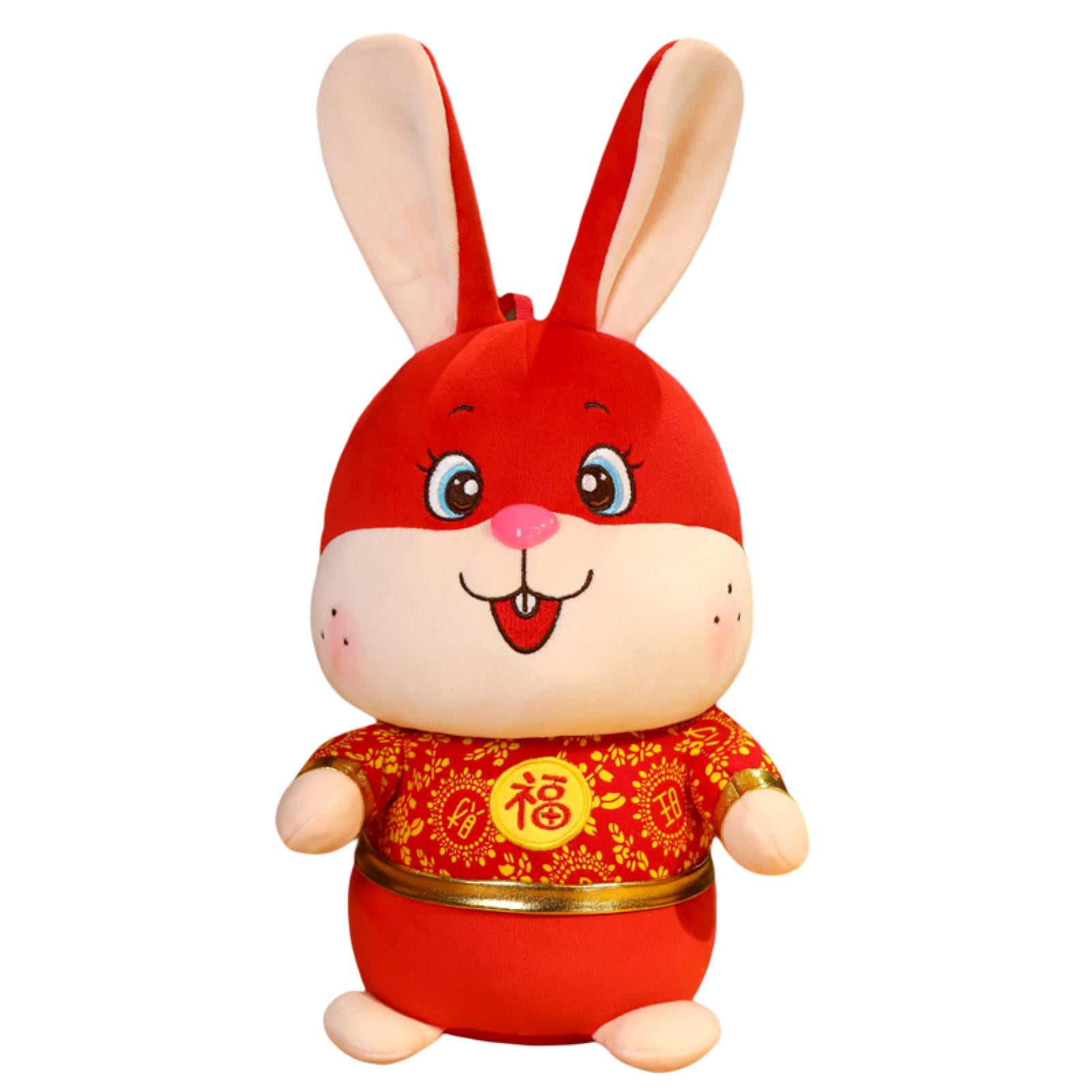 LIWEN 22/30/40CM Rabbit Plush Toy PP Cotton Soft Cute Chinese Zodiac ...