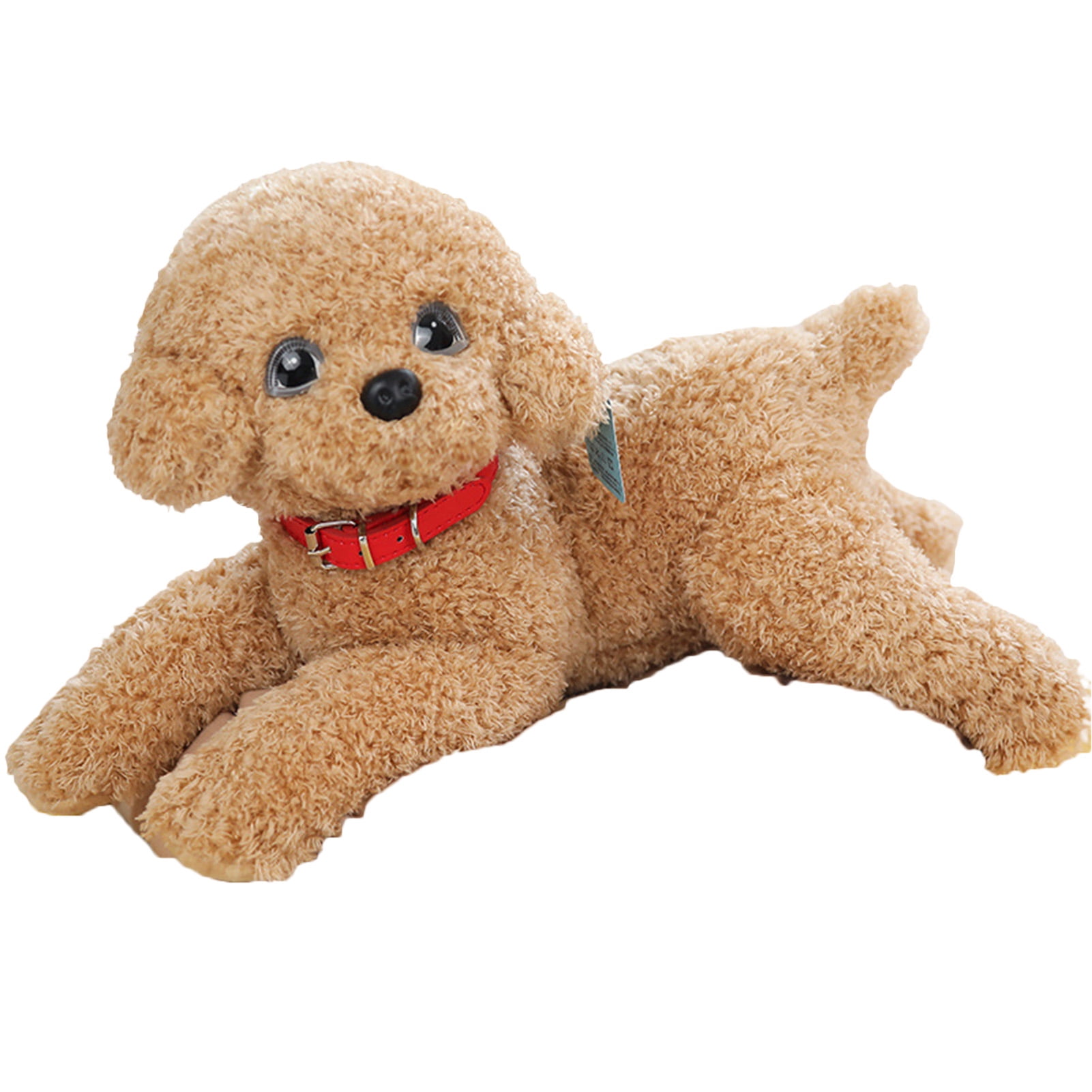 LIWEN Simulation Dog Plush Toy Fully Filled Lovely Lying Posture Animal ...