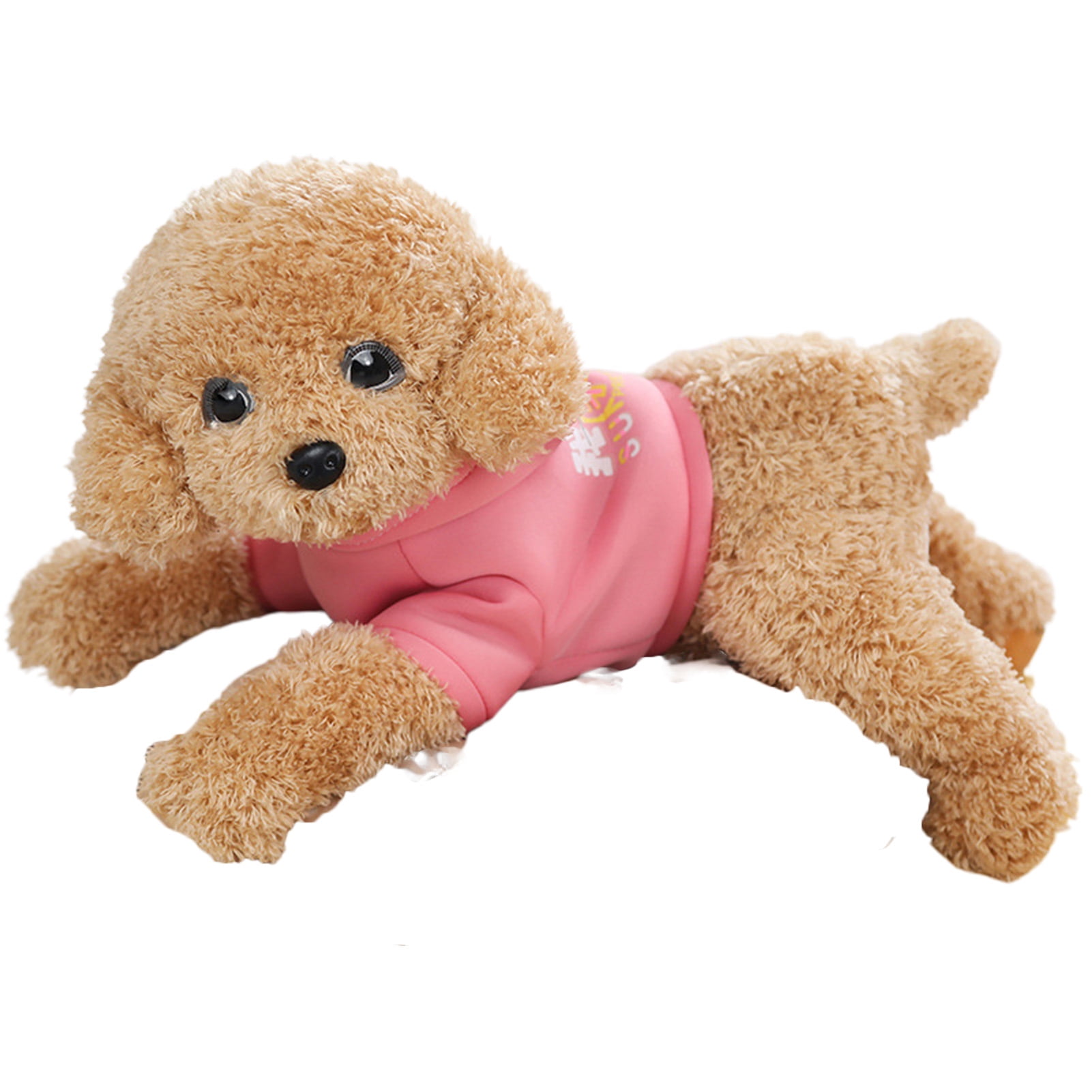LIWEN Simulation Dog Plush Toy Fully Filled Lovely Lying Posture Animal ...