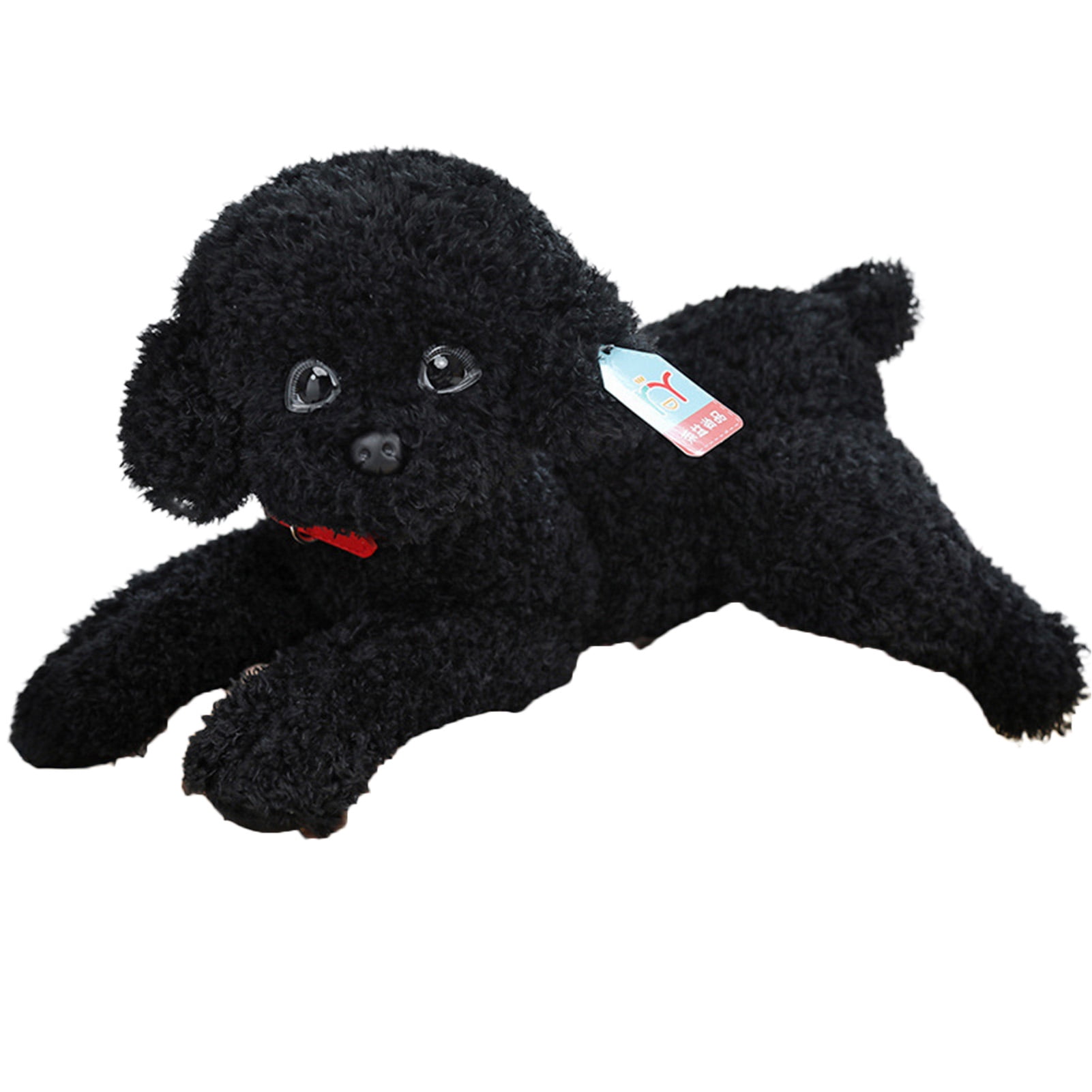 LIWEN Simulation Dog Plush Toy Fully Filled Lovely Lying Posture Animal ...