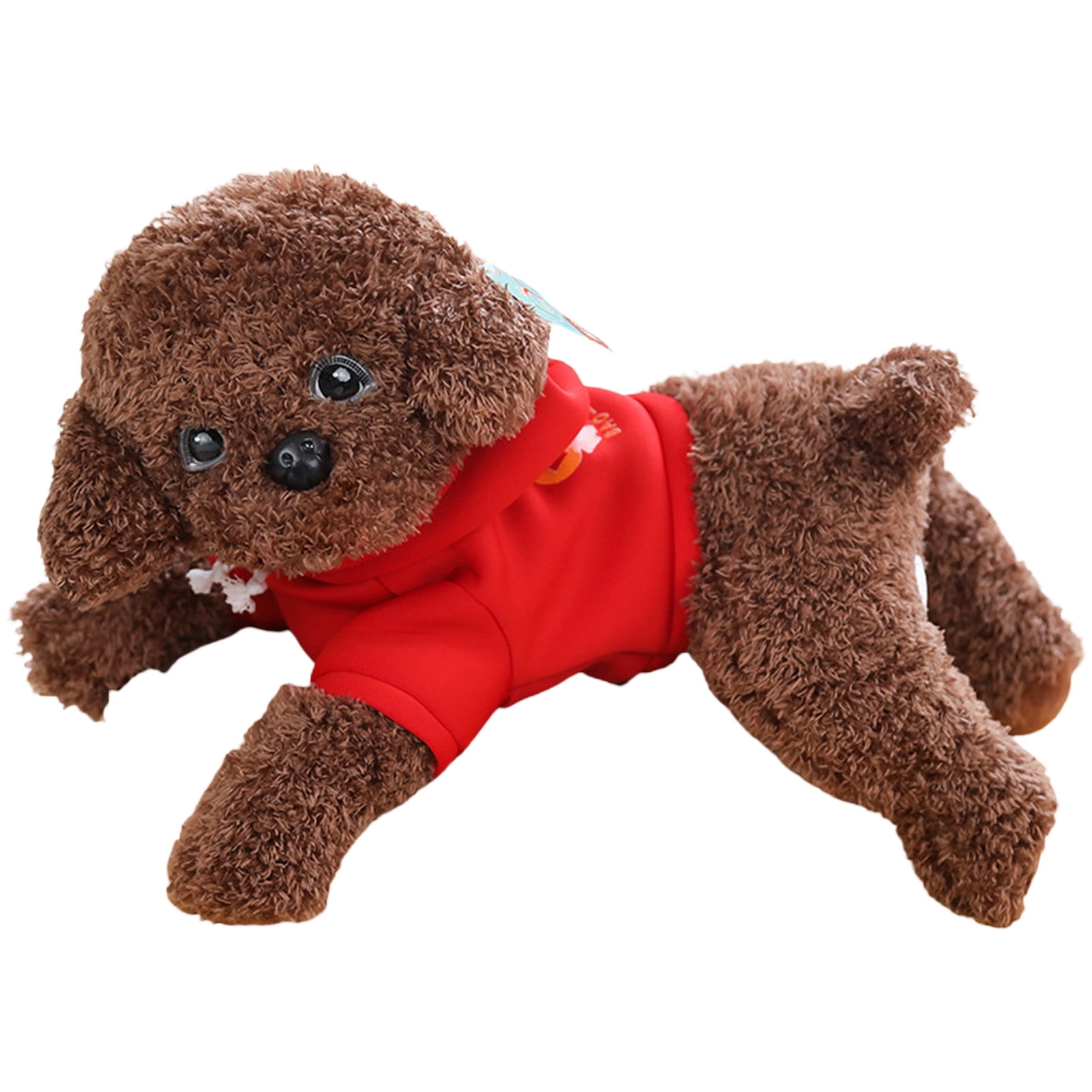 LIWEN Simulation Dog Plush Toy Fully Filled Lovely Lying Posture Animal ...