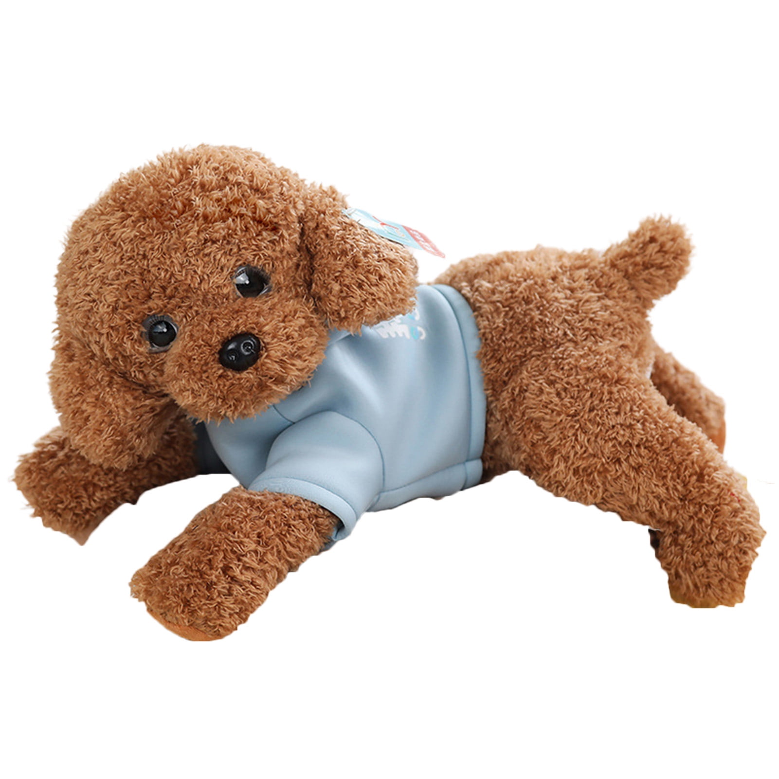 LIWEN Simulation Dog Plush Toy Fully Filled Lovely Lying Posture Animal ...