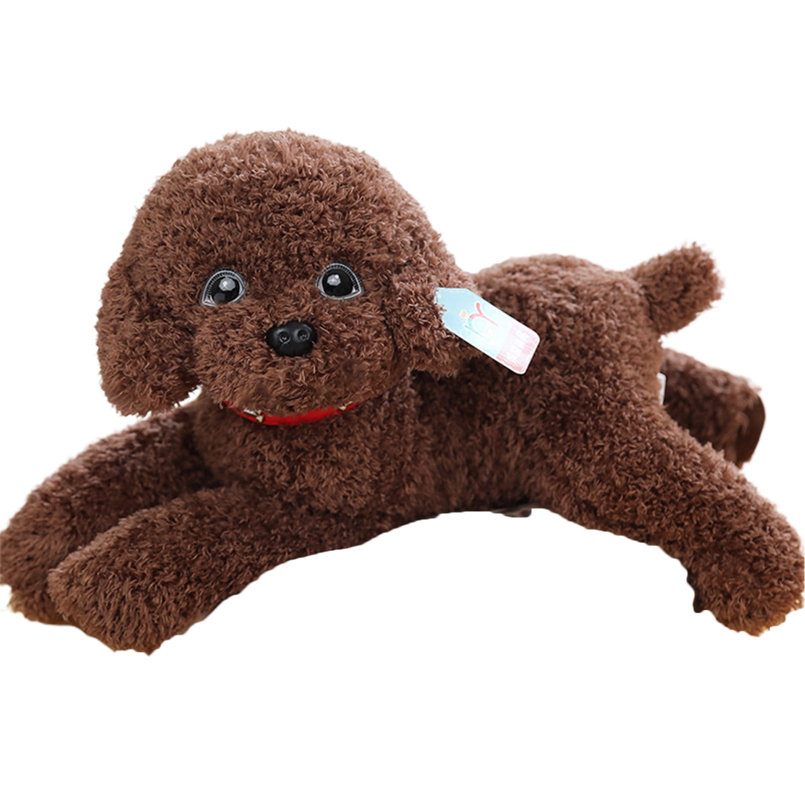 LIWEN Simulation Dog Plush Toy Fully Filled Lovely Lying Posture Animal ...