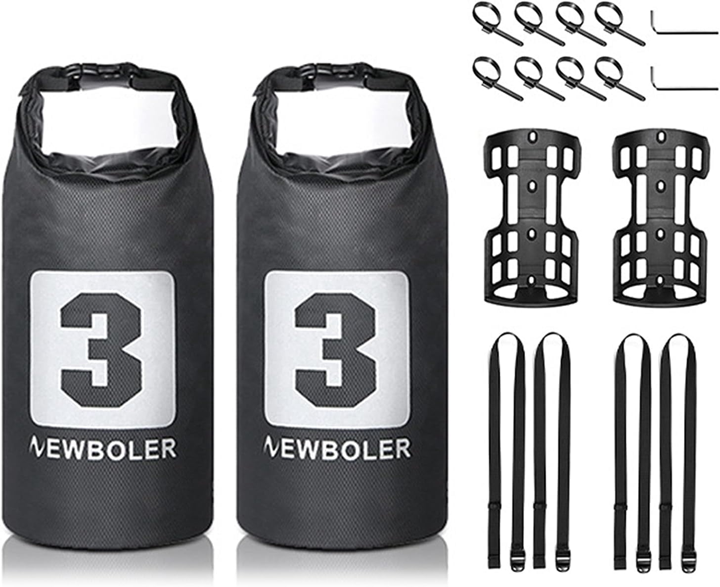 LIXADA 3L/7L Bike Fork Bag - Waterproof Dry Bag, Roll Top Design ...