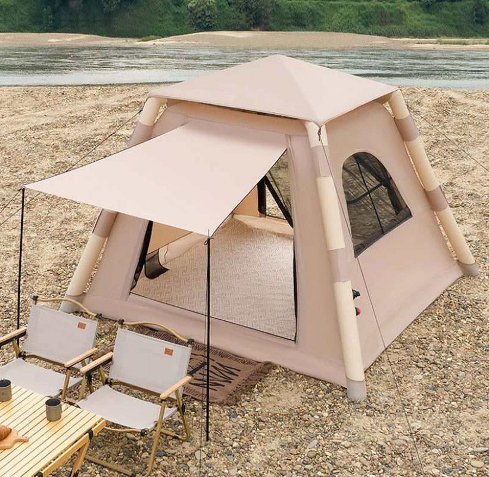 LIXI Inflatable Oxford Tent,4-8 Person Waterproof Outdoor Camping Tent ...