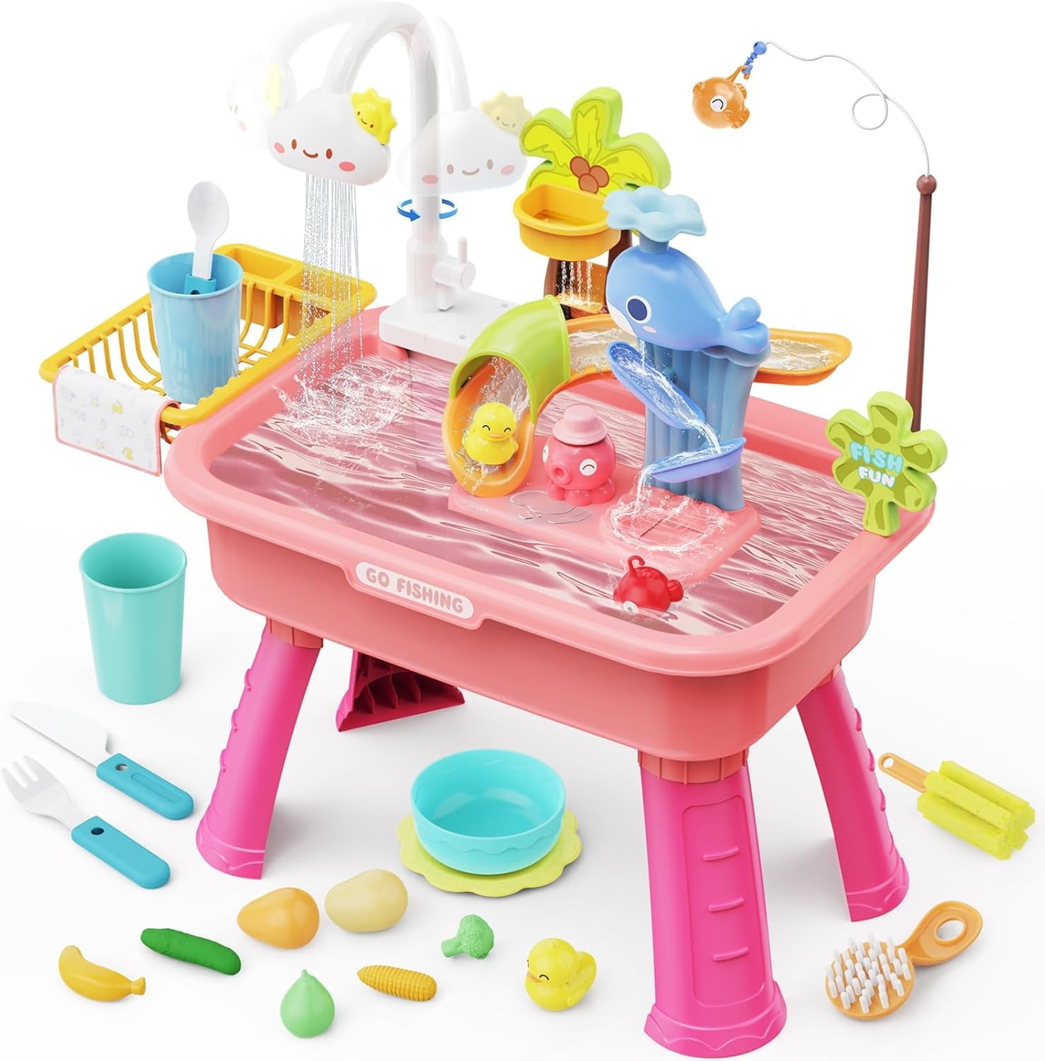 LIXI Kids Water Table Set – Build, Splash & Learn! Safe for Ages 3-8 ...