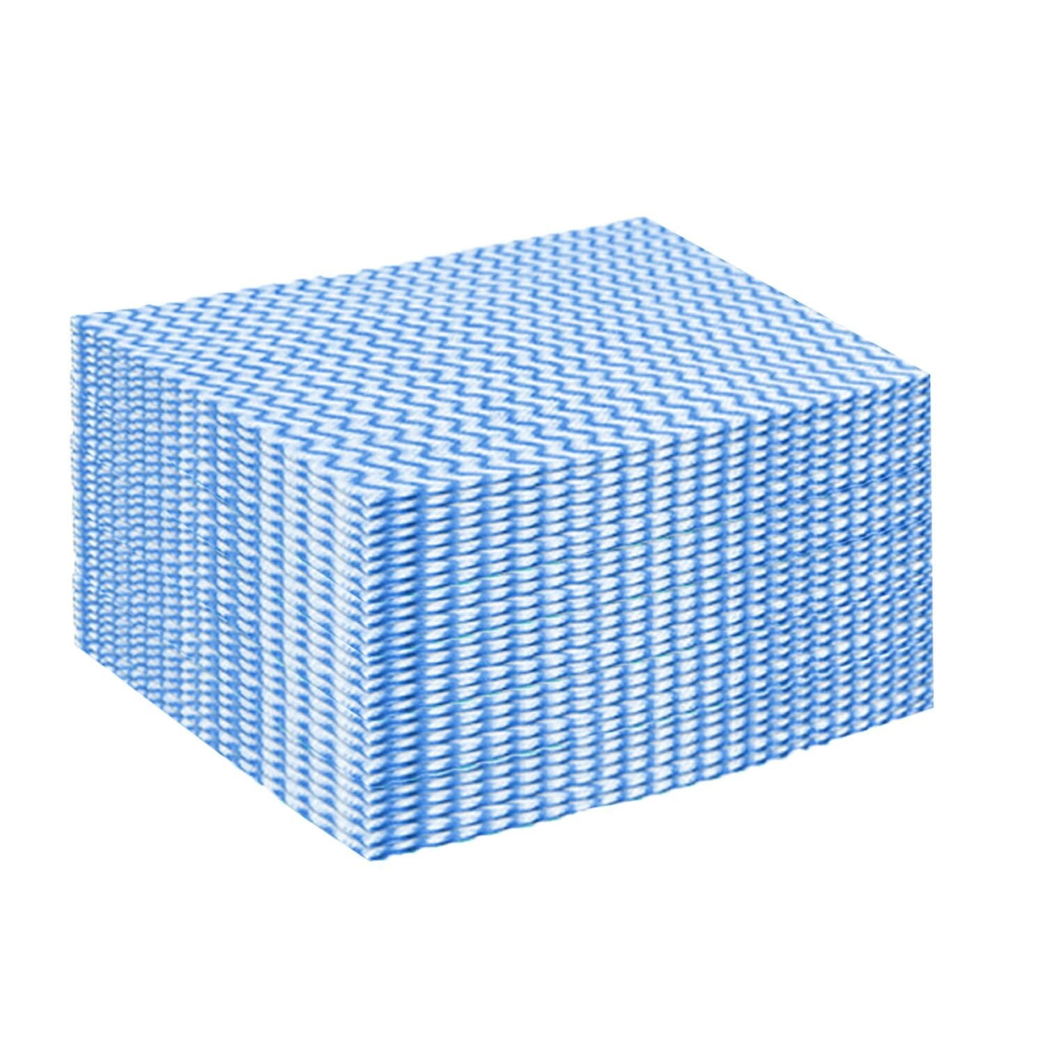 LIXIAO Blue Disposable Kitchen Cleaning Towel Heavy Duty Cleaning Rags ...