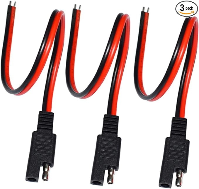 LIXINTIAN 14AWG SAE Connector Extension Cable, (3Pack) SAE Quick Connector Disconnect Plug SAE ...