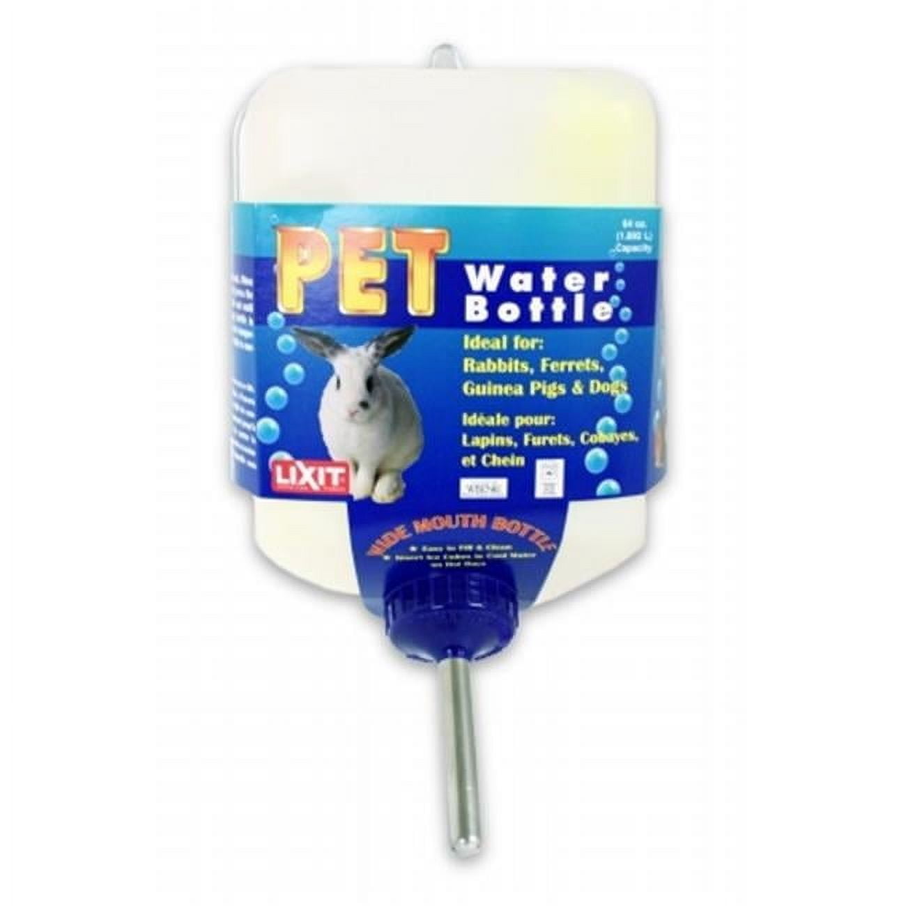 LIXIT Lixit Wide Mouth Rabbit Water Bottle 64 oz. - Walmart.com