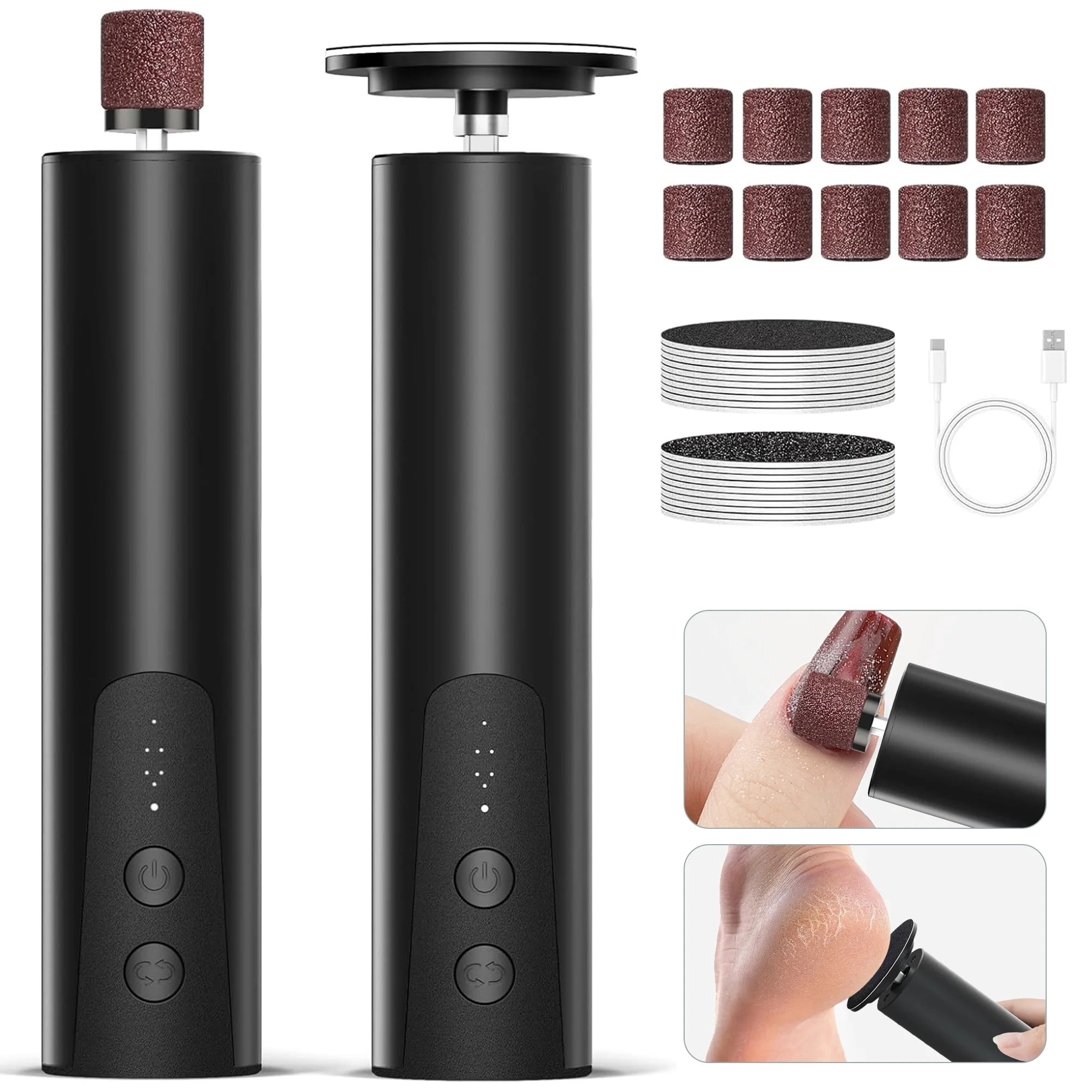 LIYING Electric Callus Remover for Feet, Electric Foot File Nail ...
