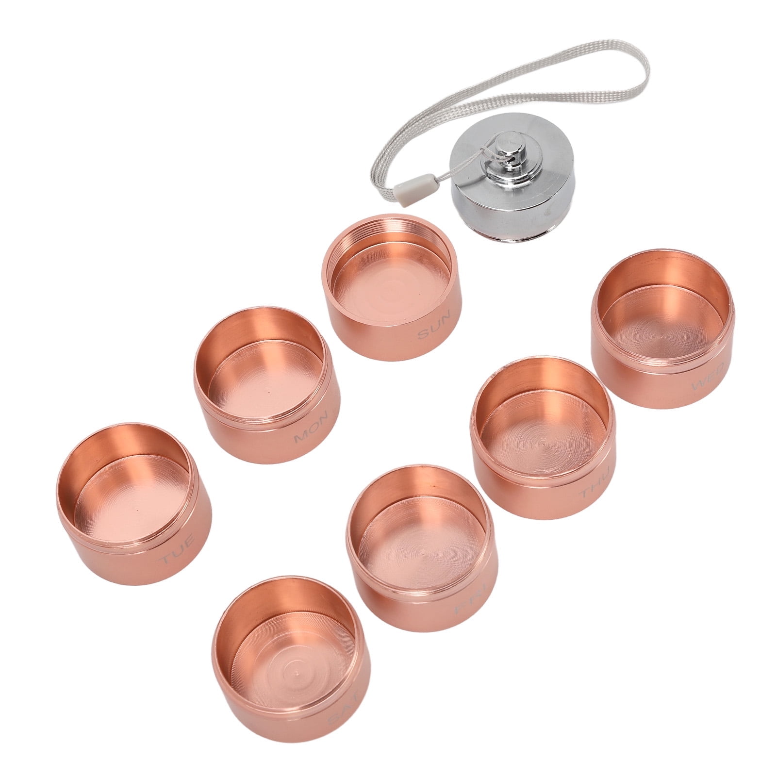 LIYJTK Metal Weekly Medicine Box,Metal Weekly Travel Medicine Organizer ...