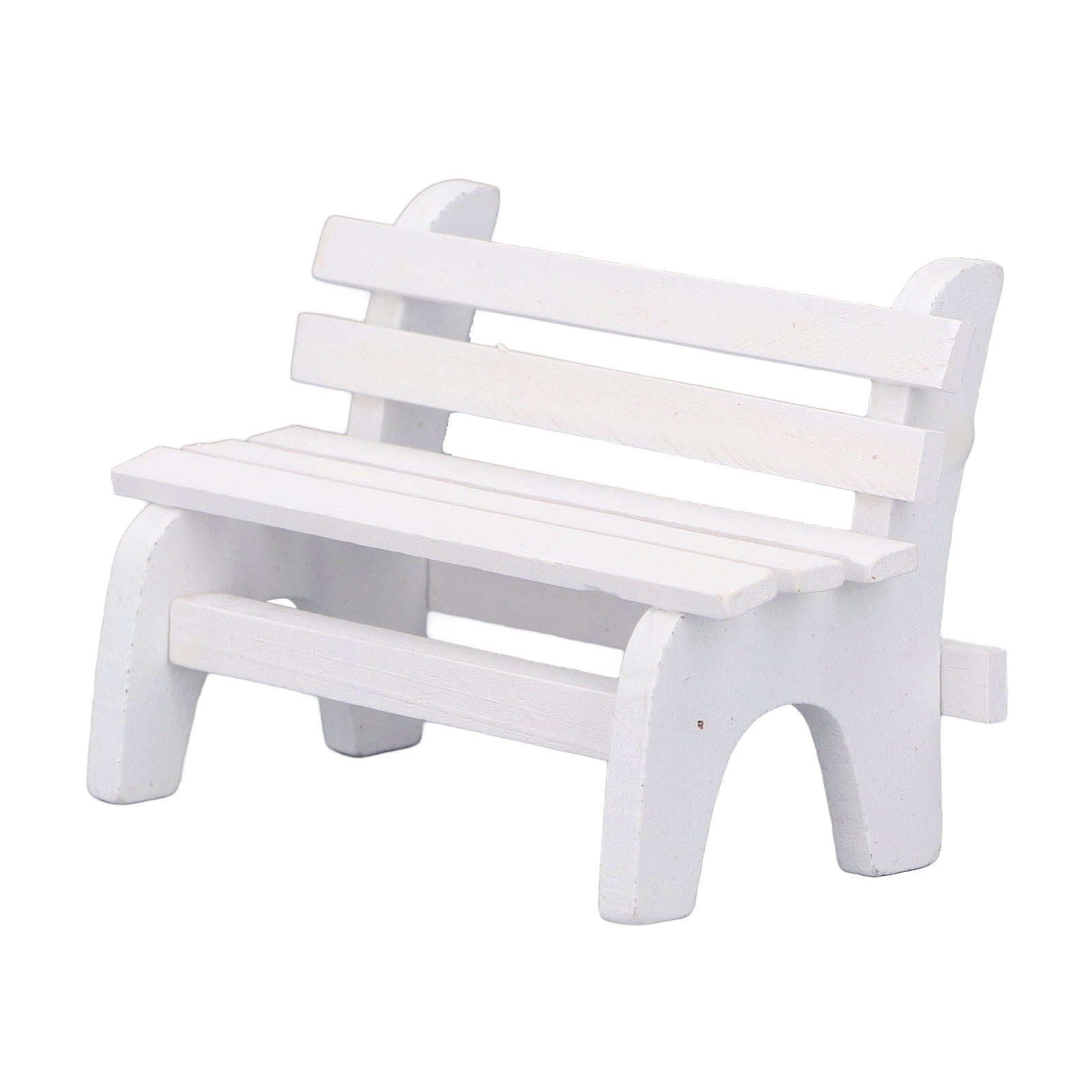 LIYJTK Miniature Wooden Bench,1:12 Scale Dollhouse Wooden Bench High ...
