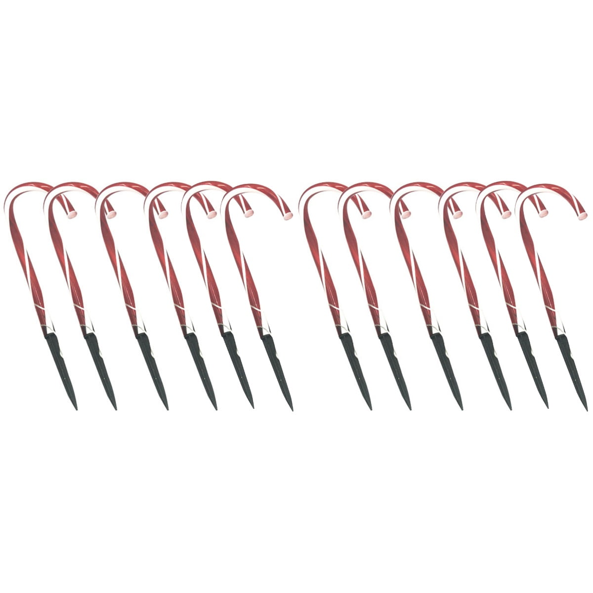 LIYUNMIAO 10 PCS LED Crutch Lawn Lamp Christmas Party Waterproof ...