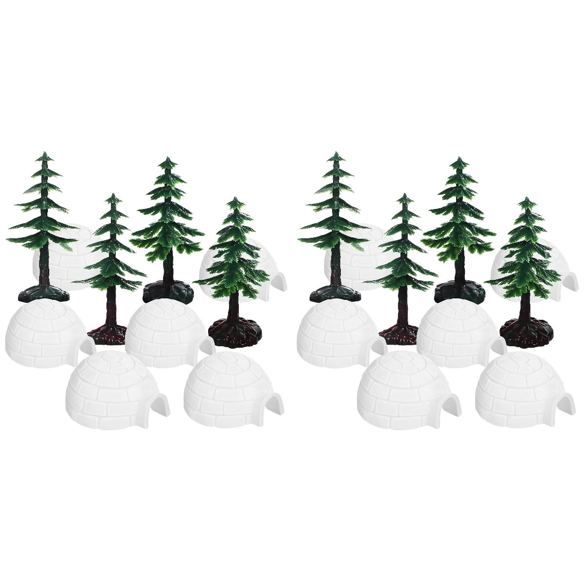 LIYUNMIAO 2 Sets Igloo Models Ice House Models Igloo Figurines Mini ...