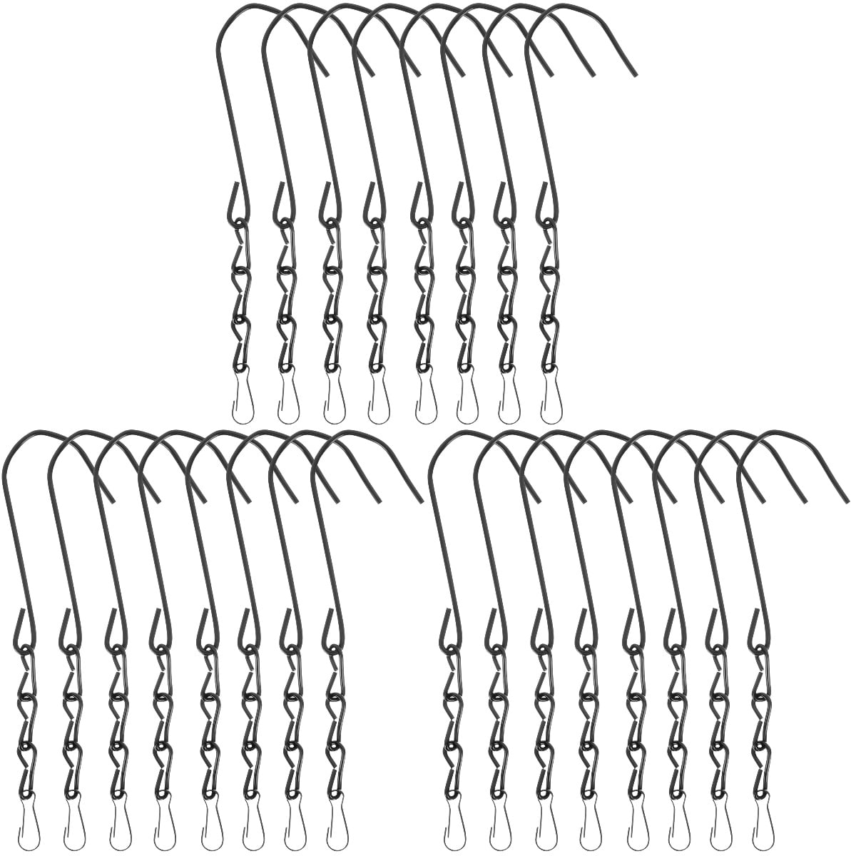 LIYUNMIAO 24 pcs Metal Hanging Chains Identification Plate Hanging ...