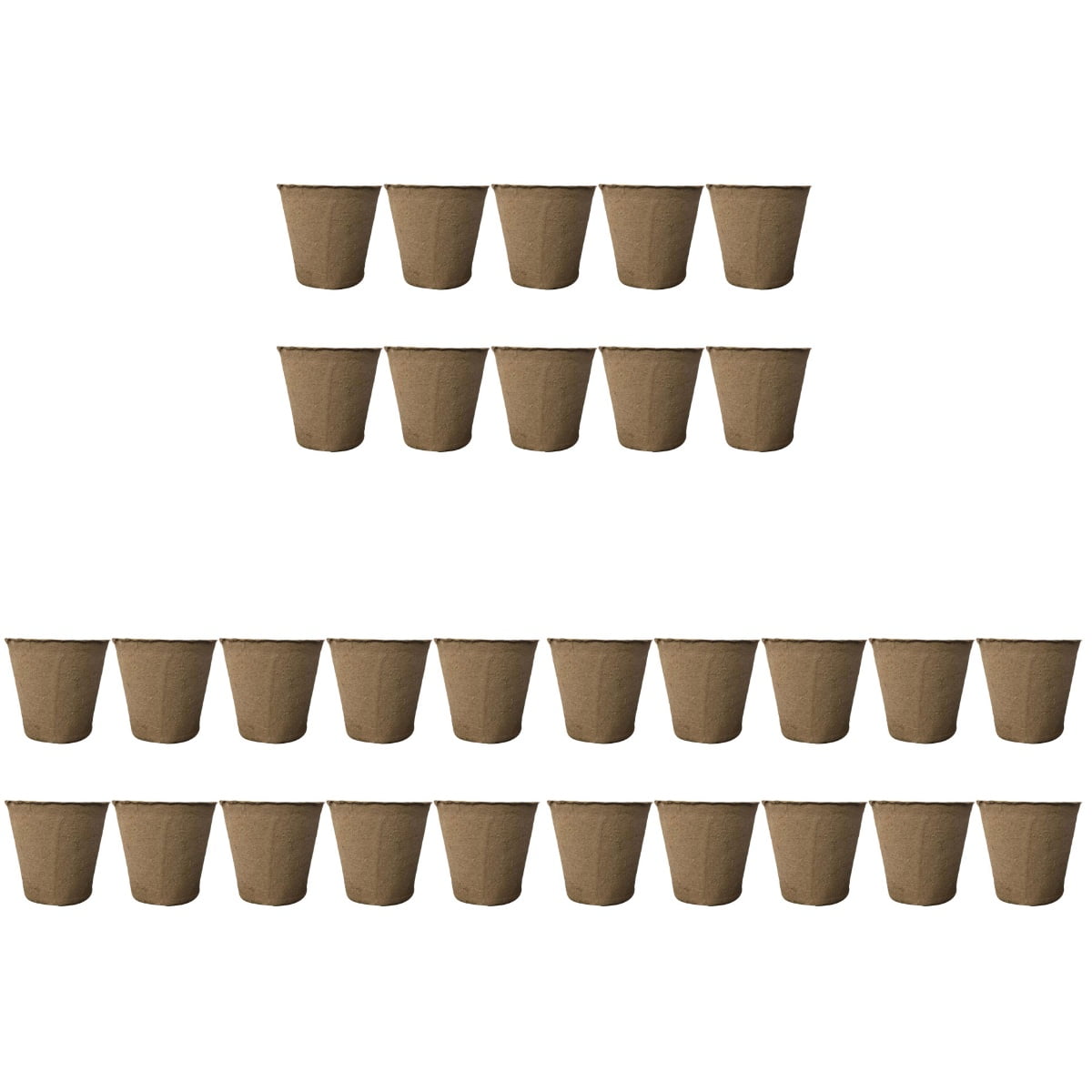 LIYUNMIAO 30 Pcs 8x8CM Flower Peat Pots Starter Tray Kit Biodegradable ...