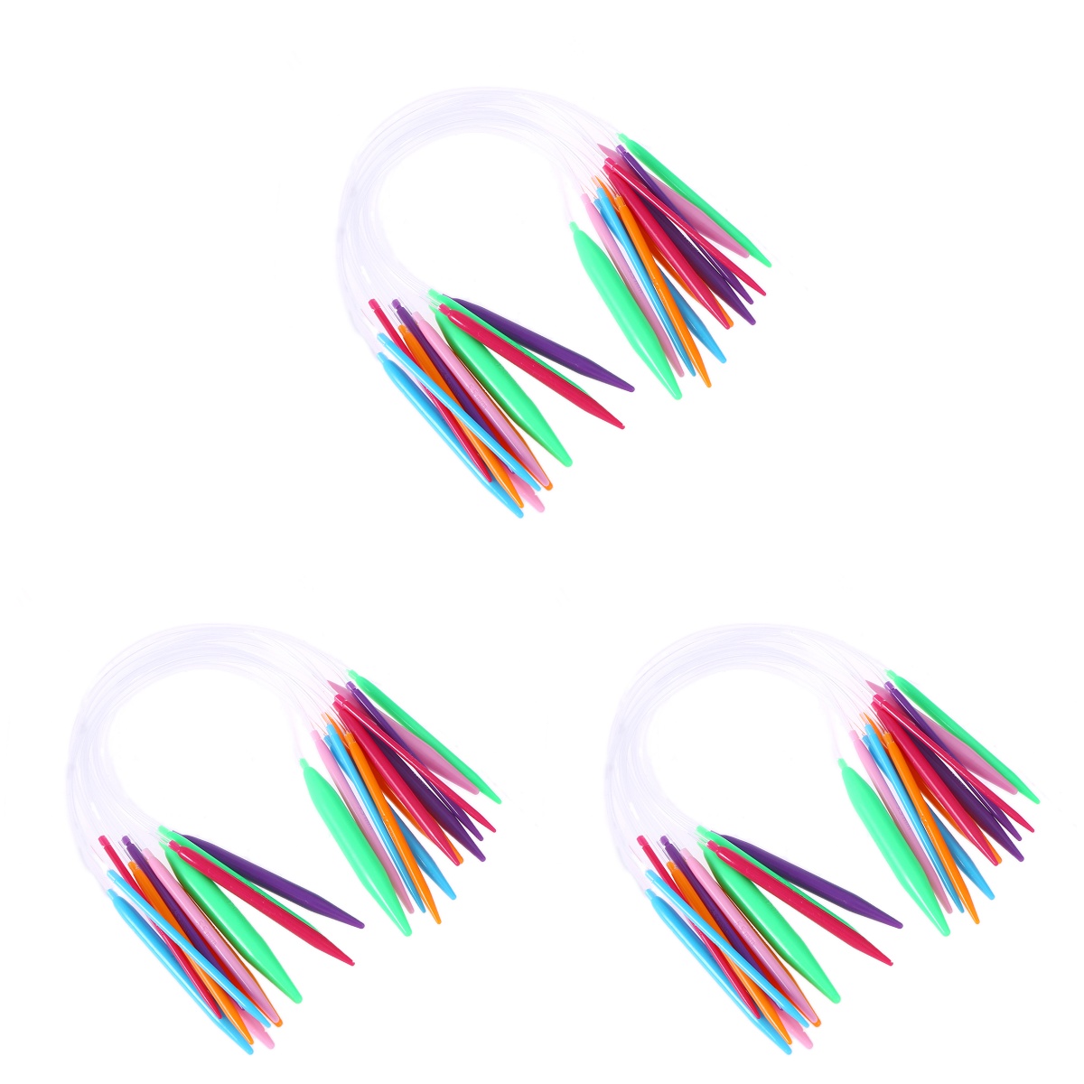 LIYUNMIAO 36 pcs Circular Knitting Needles Tube Sweater Needles DIY ...