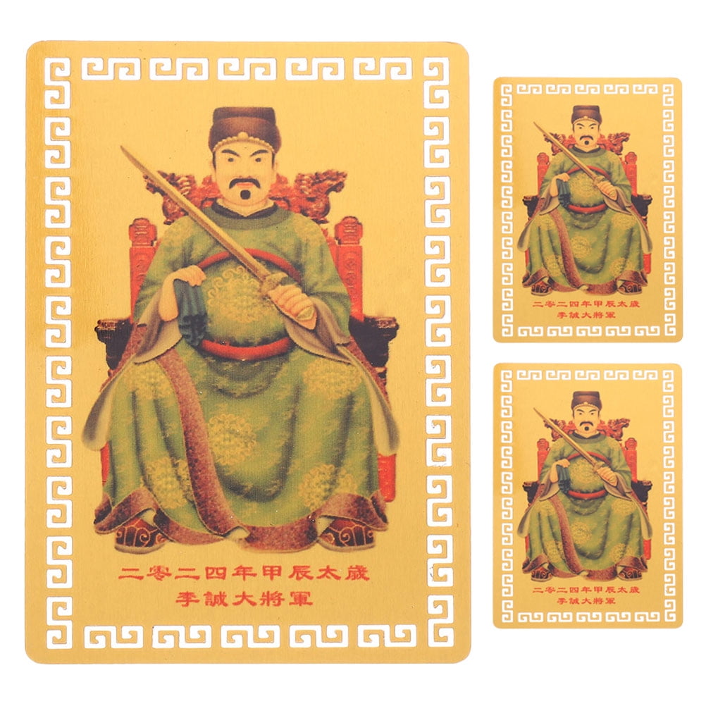 LIYUNMIAO 3pcs Year of Dragon Taisui Card Chinese Taisui Card ...